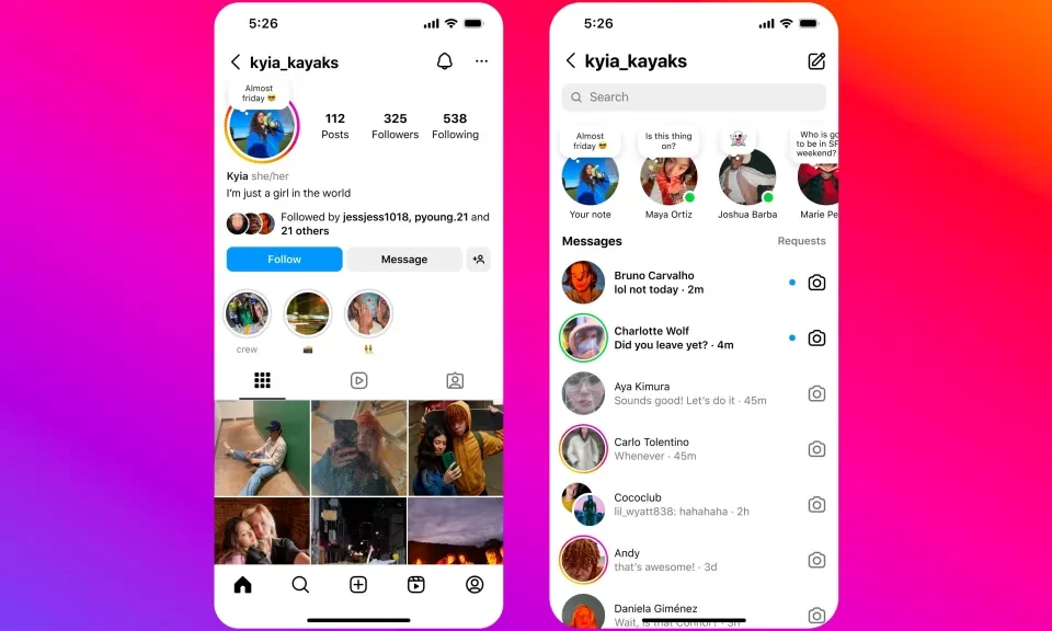 Instagram Enhances User Profiles with Notes